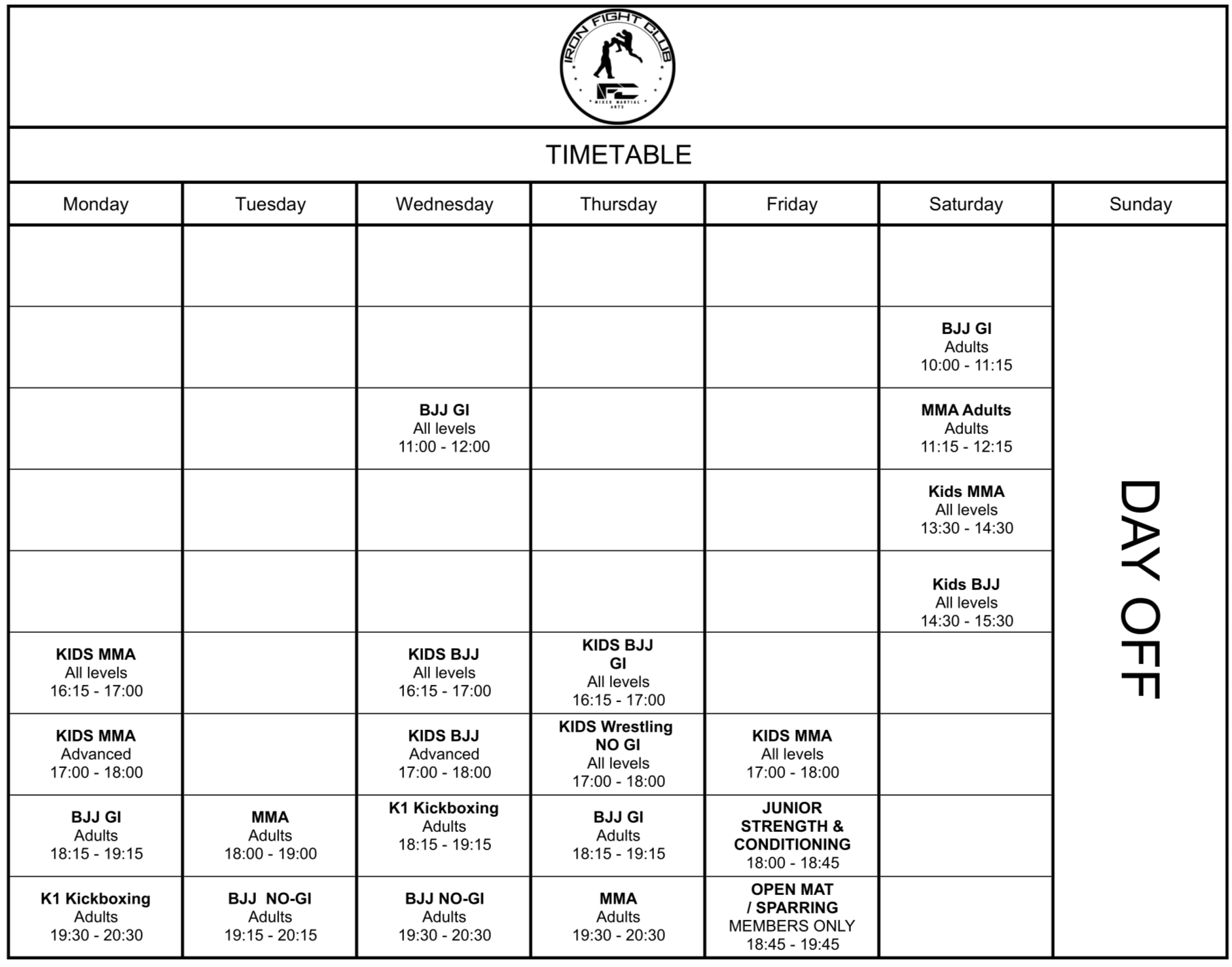 IRON FIGHT CLUB the best martial arts club in Worcester